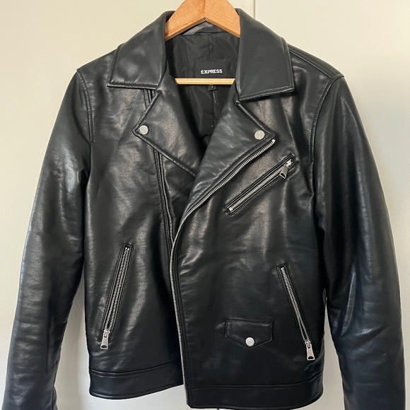Express | Jackets & Coats | Express Men Faux Leather Motorcycle Jacket ...